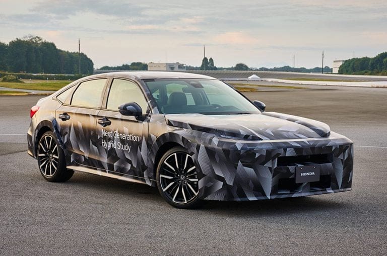 Honda Civic Next Gen Hybrid 2026–2027 แรง 200 แรงม้า ประหยัด 27 กม./ลิตร